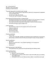Fmst 316 Notes Pdf Sex Is The Physical Act Sexuality Is The Social Aspect Sexuality Is