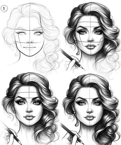 Days Of Faces Step By Step Portrait Drawings Inspirational Ideas For Every Day Full