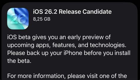 Вышла вторая Ios 262 Release Candidate Когда выпустят обновление на