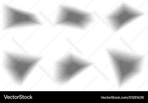Halftone Hexagon Pattern Reprographic Technique Vector Image