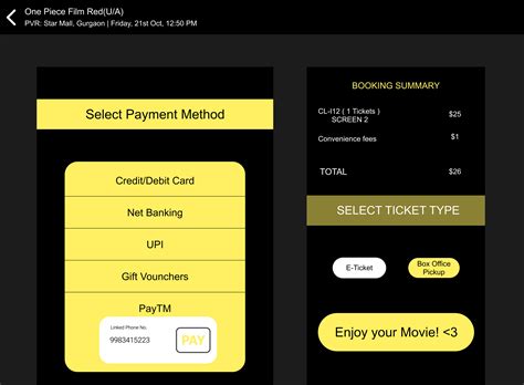 Ticket Booking Web Ui For Movie Theaters On Behance