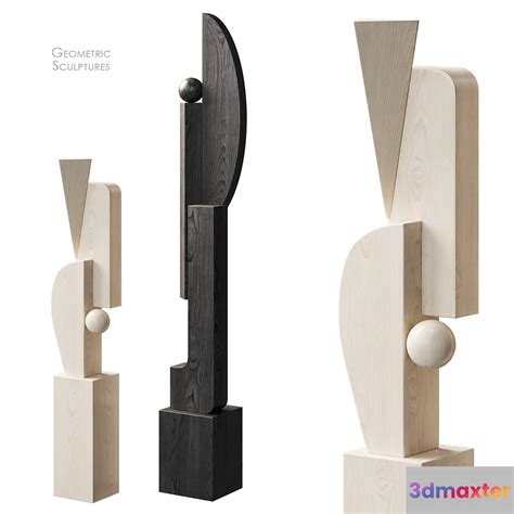 Geometric Wood Floor Sculptures No2 3d Max 3dmaxter