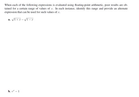 solved when each of the following expressions is evaluated