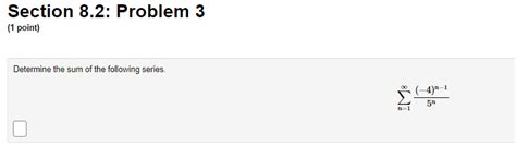 Solved Point Determine The Sum Of The Following Chegg Com