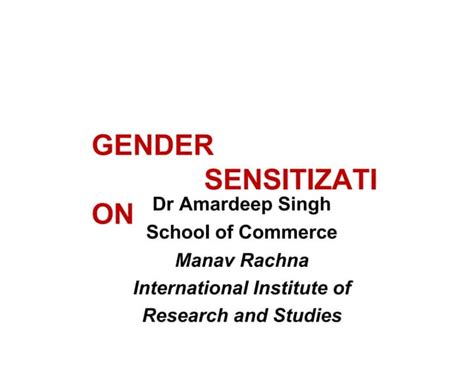 Gender Sensitisation Introduction 1pptx
