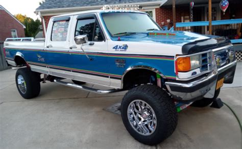 1990 Ford F 350 Wheel Offset Aggressive 1 Outside Fender Suspension