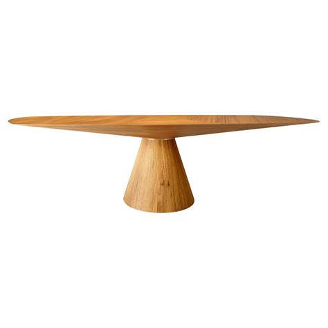 Maria Dining Table In Natural Wood Rounded Edge For Sale At 1stdibs