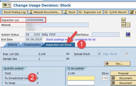 Status UD In QA But Stock Posting Not Completed SAP Community