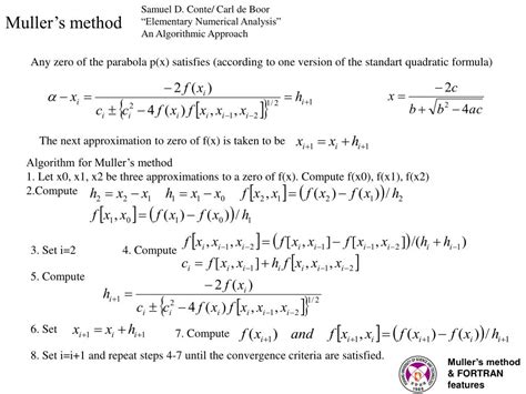 Ppt Mullers Method And Fortran Features Powerpoint Presentation Id 4439691