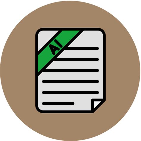 Ai File Generic Color Lineal Color Icon