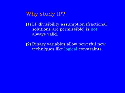 Ppt Lecture 6 Integer Programming Models Powerpoint Presentation Id1712007
