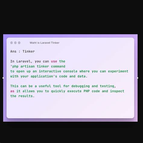 Laravel Tinker Laravel Web Youtube