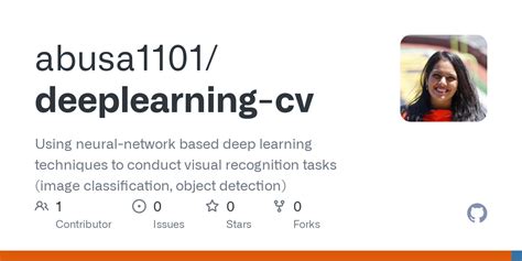 GitHub Abusa Deeplearning Cv Using Neural Network Based Deep Learning Techniques To