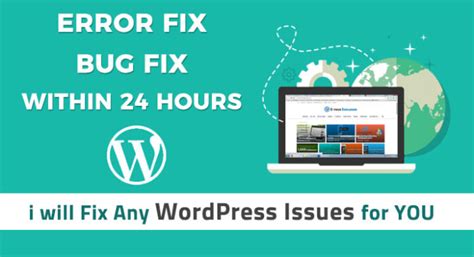 Fix Your Wordpress Error Bugs And Issues By Sophiematthew Fiverr