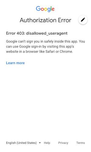 Flutter Webview Disallowed User Agent Stack Overflow