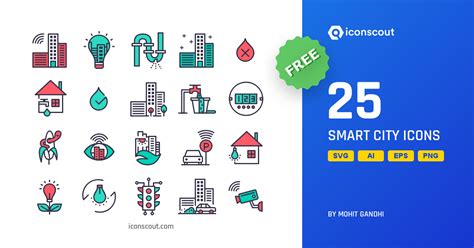 Download Smart City Icon Pack Available In Svg Png And Icon Fonts