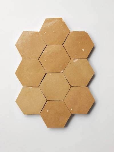 Zellige Tile Terracotta Riverbed Hexagon Clé