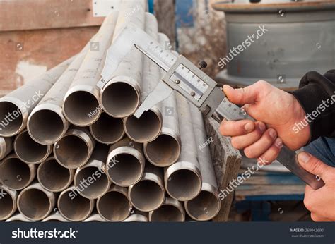Calipers Measuring A Pipe Over 467 Royalty Free Licensable Stock Photos Shutterstock