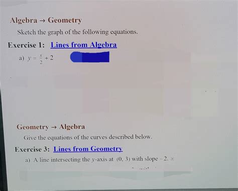 Solved Sketch The Graph Of The Following Equations Exercise Chegg