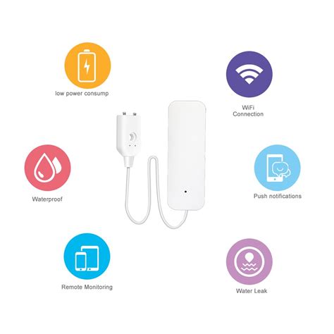 Tuya Zigbee Smart Home Water Leak Sensor Wireless Vicedeal