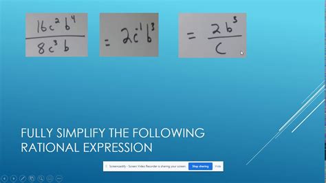 Simplifying Rational Expressions Youtube
