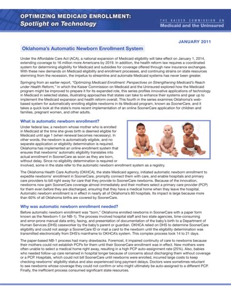 Automatic Newborn Enrollment System