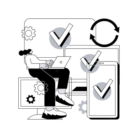 Premium Vector Crossdevice Syncing Abstract Concept Vector Illustration