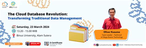 IC Connect Guest Lecture To Binus University The Cloud Database Revolution Indonesia Cloud