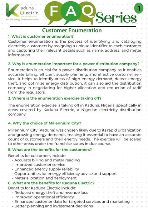 Kaduna Electric On Linkedin Frequently Asked Questions On Customer