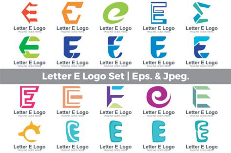 Letter E Logo Set Graphic By Guardesign · Creative Fabrica