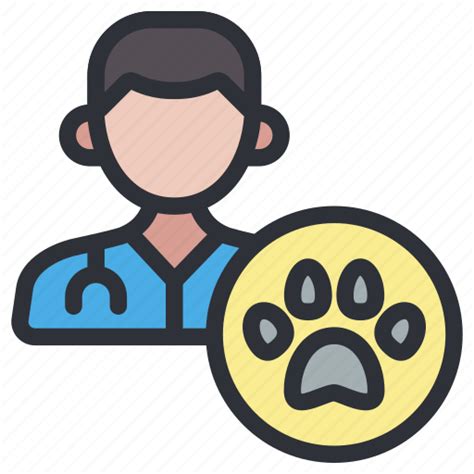 Doctor Verterinary Man Clinic Care Dog Animal Icon Download On