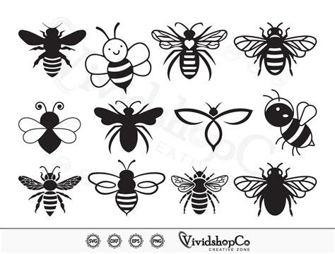 Bee Clipart Outline