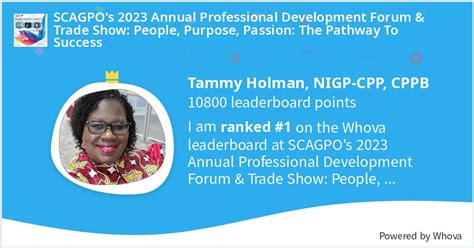 Tammy Holman Nigp Cpp Cppb On Linkedin Whova