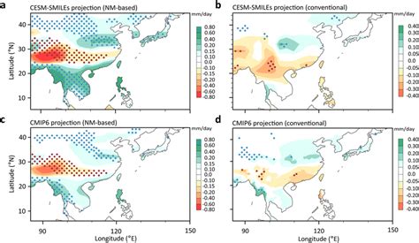 Neutral Mode Nm Based Versus Conventional Precipitation Projection A