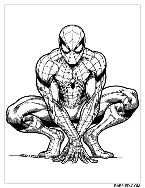 28 Безплатни за Печат Спайдърмен Картинки за Оцветяване Листове Рисунки и Страници за