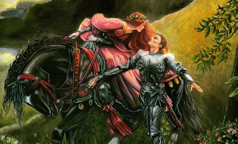 La Belle Dame Sans Merci Frank Dicksee Tribute By Kirakam On Deviantart