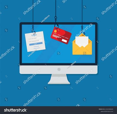 Internet Phishing Account Hacking Attempt During Stock Vector Royalty