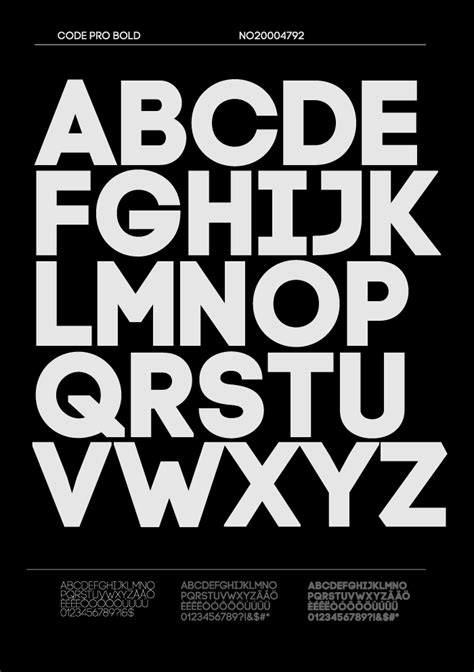 download code next font at fontfabric™ typography alphabet