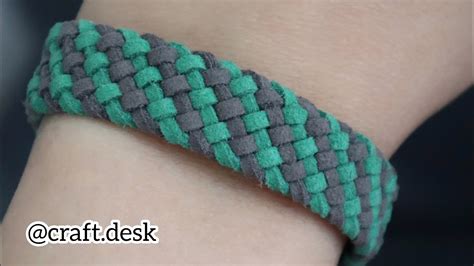 Flat Kumihimo Bracelet Striped Kumihimo Friendship Bracelet Youtube