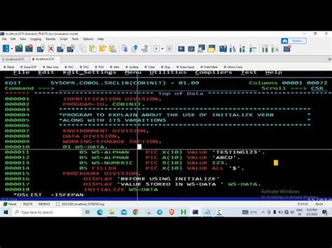 Djinto Tjandra On Linkedin Cobol Initialize Verb And Its Variations