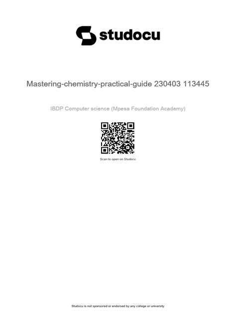 Mastering Chemistry Practical Guide 230403 113445 Pdf Precipitation