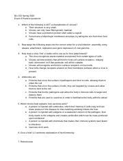Bio Exam Review Questions Docx Bio Spring Exam Practice Questions Which Of