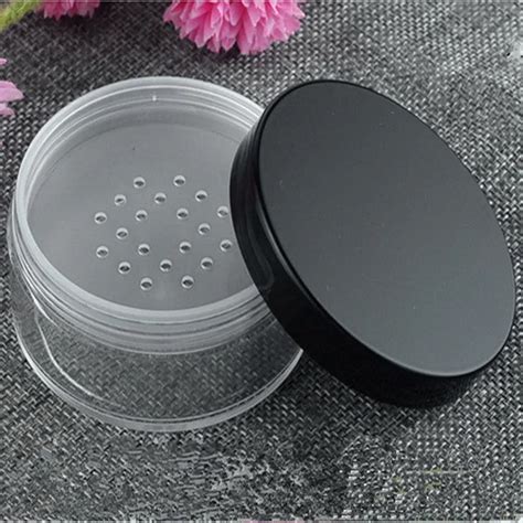 Clear 50g Plastic Cosmetic Jars With Black Lids 40 Pack Portable
