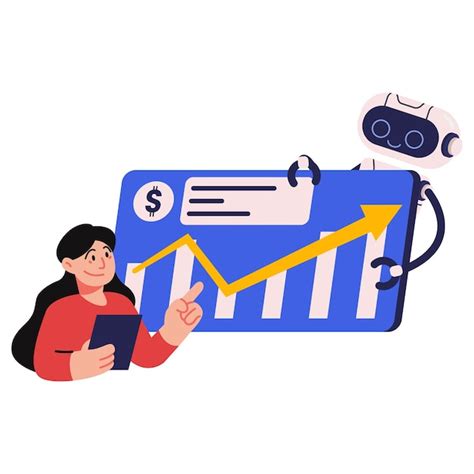 Premium Vector Ai Robot Finance Assistant Amp Analysis