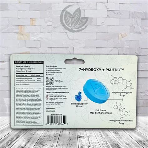 On7 7 Hydroxy Tablets 12ct Blister Pack Great Kratom Shop