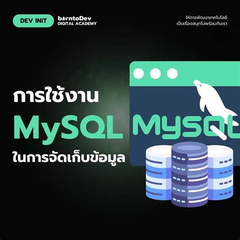 การใช้งาน mysql ในการจัดเก็บข้อมูล borntodev เริ่มต้นเรียน เขียน