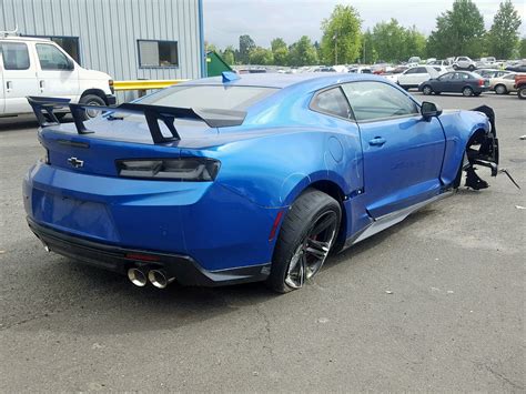 Crashed Camaro Zl1 With Less Than 50 Miles Is Pleading To Be Saved From