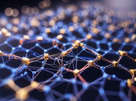 Premium Ai Image Blockchain Mesh Network Chaos Technology Wire Mesh