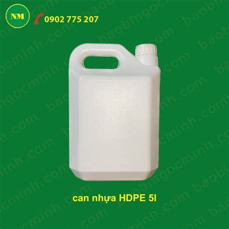 Can Nhựa HDPE L Màu Trắng Bao Bì Chai Lọ nhựa Hủ nhựa Can Nhựa Hdpe Ngọc Minh
