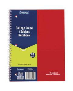 Buy Officehub College Ruled 1 Subject Notebook Assorted From Dollar